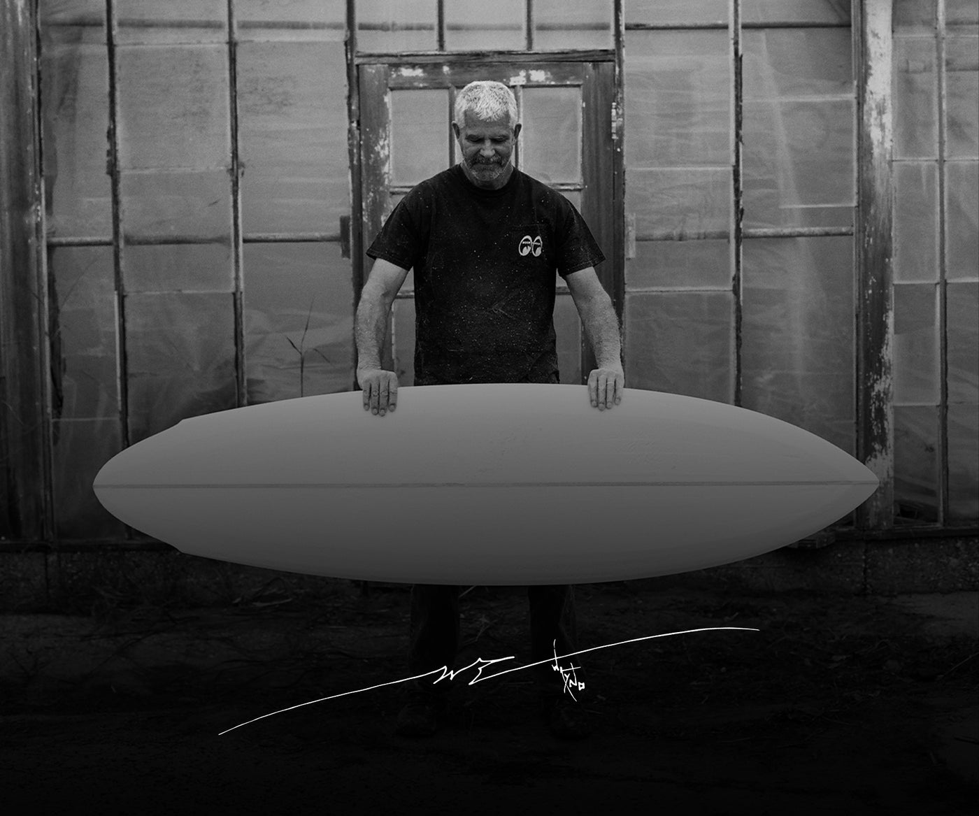 Wayne Rich x Surftech - The Singularity Swallow Tail Surfboard in Carbon